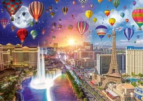 SCHMIDT Puzzle Den a noc: Las Vegas / 1000 dílků / od 12 let