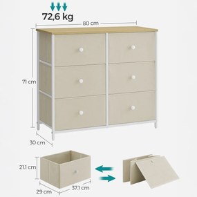 Komoda E1033 WT, 80 cm, L
