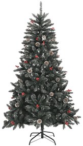 345179 vidaXL Umělý vánoční stromek se stojanem zelený 150 cm PVC