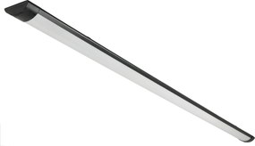 BERGE 4x LED garážová lampa 120cm 36W 3600lm černá 4500k