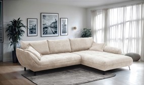 XXXLutz ROHOVÁ SEDAČKA, textil, béžová MID.YOU - Sedací soupravy - 000694007804