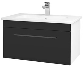 Dřevojas Koupelnová skříň ASTON SZZ 80 Varianta: N01 Bílá lesk / Úchytka T05 / D05 Oregon
