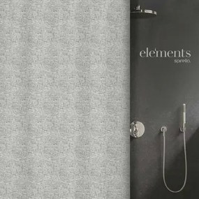 ELEMENTS BY SPIRELLA Sprchový závěs ILO vzorovaný antracitový / 180 x