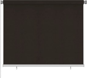Venkovní roleta 185 (Š) x 140 (V) cm hnědá HDPE 312971