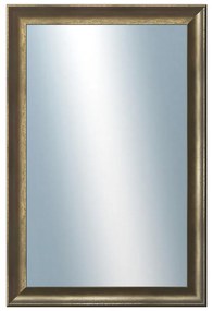 DANTIK - Zarámované zrcadlo - rozměr s rámem cca 40x60 cm z lišty Ferrosa bronzová (3143)