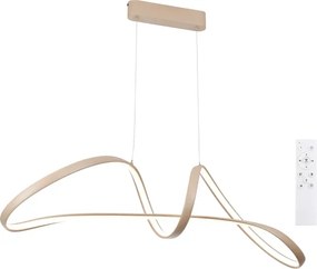 Brilagi-LED Stmívatelný lustr na lanku TWISTER LED/60W/230V 3000-6000K béžová+DO