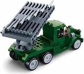 Sluban WWII M38-B0975 Bitva o Budapešť Ruský raketomet / LEGO-kompatib