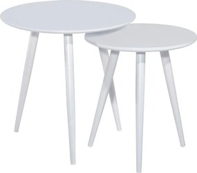 Casarredo - Komfort nábytek Kulatý konferenční stolek CLEO, set 2 kusů, bílý