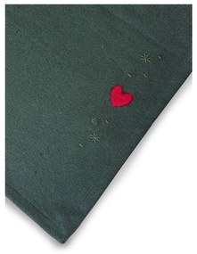 Vánoční prostírání Hearts Green 49x32 cm Juna