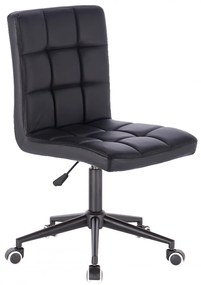 Židle TOLEDO na černé kolečkové podstavě - černá