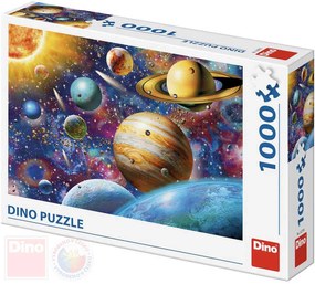 DINO Puzzle Planety XL 66x47cm skládačka 1000 dílků v krabici dn532755