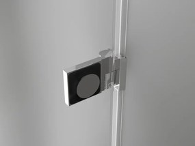 Mexen Lunar-B, výklopný sprchový kout levý 80 x 70 cm, 8mm čiré sklo, chromový profil, 832-080-070-01-00-L