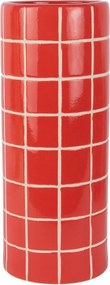 Červená keramická váza (výška 40 cm) Retro Tiles – PT LIVING
