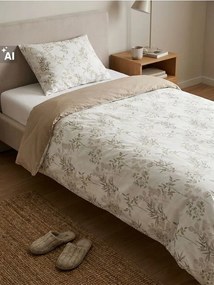 Sinsay - Povlečení s Rostlinným Motivem - zelená