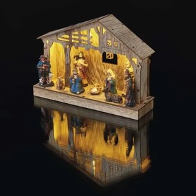 LED vánoční betlém EMOS DCWW14 ZY2101 3xAA teplá bílá s časovačem