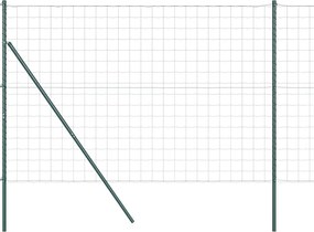Euro plotové kotvení 10 x 1,6 m Ocel potažená PVC Zelená 3350310