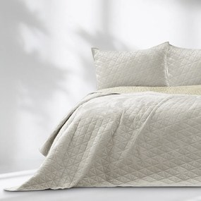 Prošívaný přehoz na postel LAILA 240x260 krémový