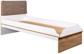 Casarredo Postel 90 WOODY bílá/dub kraft zlatý