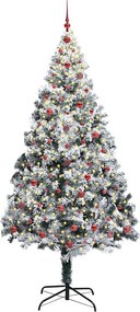 Umělý vánoční stromeček Bílá 240 cm PVC, ocel a plast 3396980