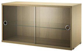 STRING Skříňka Display Cabinet, Oak