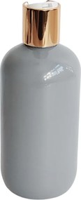 Dávkovač na mýdlo 300 ml šedý s bílo-zlatým DISC TOP BELA
