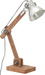 Industriální stolní lampa stříbrná kulatá 58 x 18 x 90 cm E27 320551