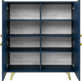 STO Komoda SIENA 4D, 100 cm Námořnická modrá
