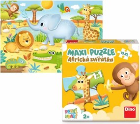 Dino První hraní Africká zvířátka maxi puzzle 15 dílků