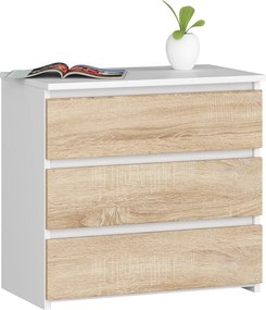 Komoda CL3 60 cm bílá/dub sonoma