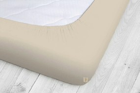 Jersey prostěradlo - new collection cappuccino na výšku matrace do 30 cm Velikost: 140 x 200
