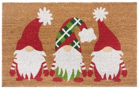 Rohožka s vánočním motivem z kokosového vlákna 45x75 cm – Hanse Home