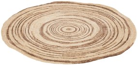 Přírodně-hnědý kulatý koberec Mais - Ø 79 cm
