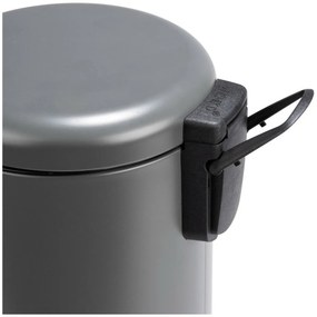 Wenko Pedálový odpadkový koš Leman 3 l, šedá, 3 l