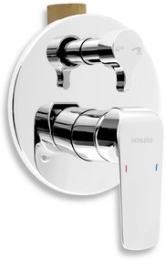 Novaservis Nobless Tina - Vanová baterie pod omítku s přepínačem, chrom, 38050R,0