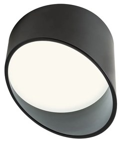 Redo 01-1630 Uto, černé stropní svítidlo LED 6W 3000K, průměr 14cm