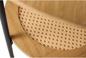 Kulatý odkládací stolek v dekoru dubu ø 50 cm Pensacola – Unique Furniture