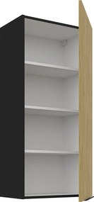 CREMONA cc | horní skříňka 50 G-108 1F policová | 50 cm | EXTRA VYSOKÁ | černá/cremona