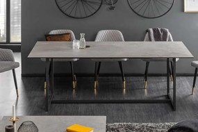 Jídelní stůl Symbiose z italské keramiky v betonovém vzhledu 200cm
