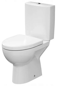 Cersanit PARVA - WC kombi + antibakteriální sedátko s funkcí pomalého zavírání, vertikální odpad, K27-004