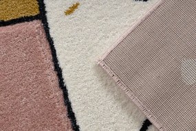 Koberec KIDDO 6106 světle růžový / bílý