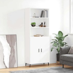 vidaXL Skříň highboard 69,5 x 34 x 180 cm kompozitní dřevo [3189272] Barva: Bílá