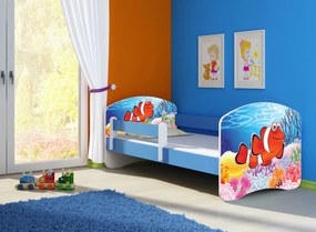 Dětská postel - Rybka 2 160x80 cm modrá
