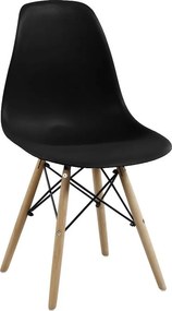 Casarredo - Komfort nábytek Plastová jídelní židle MODENA II černá