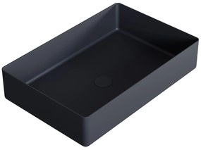 NT12 umyvadlo na desku z nerezové oceli - 52,4 x 34,4 x 11 cm - barva Gunmetal