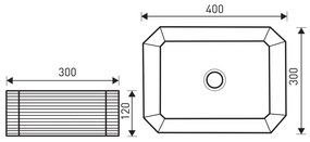 Novoterm Keramické umyvadlo na desku NV-KR-331 bílé