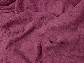 Froté prostěradlo do dětské postýlky PREMIUM 60x120 cm vínové