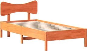 Postel bez matrace voskově hnědá 90 x 190 cm masivní borovice 3328255