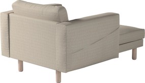 Potah na IKEA Norsborg šezlong s loketními opěrkami barva béžová látka pletený vzor