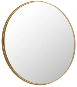 OnaDnes -20% Zlaté kovové závěsné zrcadlo J-line Nadeline 110 cm