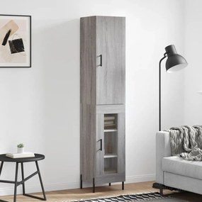 Skříň highboard šedá sonoma 34,5 x 34 x 180 cm kompozitní dřevo